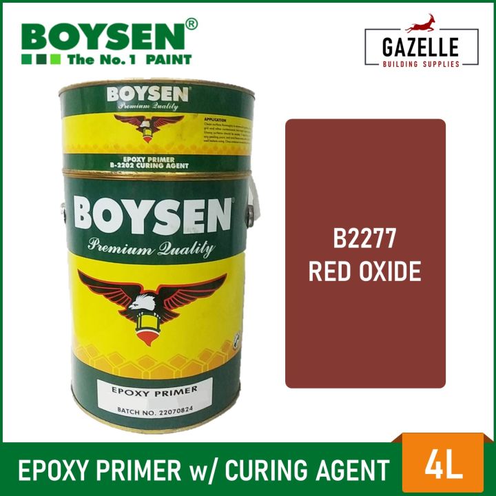 Boysen Epoxy Primer Red Oxide B2277 - 4L w/ Curing Agent | Lazada PH