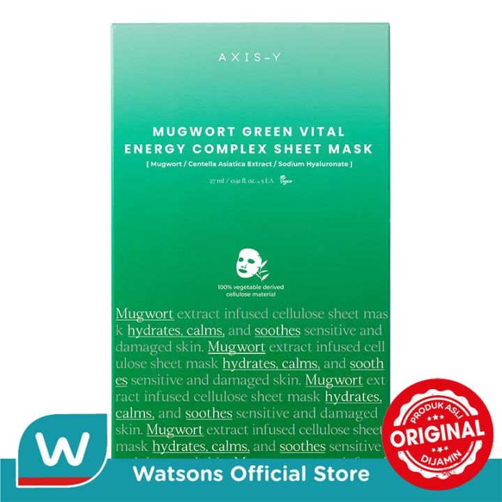 AXIS-Y Mugwort Green Vital Energy Complex Sheet Mask | Lazada Indonesia