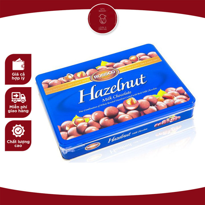 Socola rossco hộp thiếc 180g TN05 kẹo socola hương thơm bùi bọc nhân ...