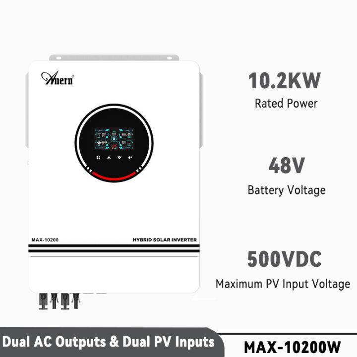 10KW Hybrid Solar Inverter 48V Hybrid Inverter On Grid Off Grid Built ...