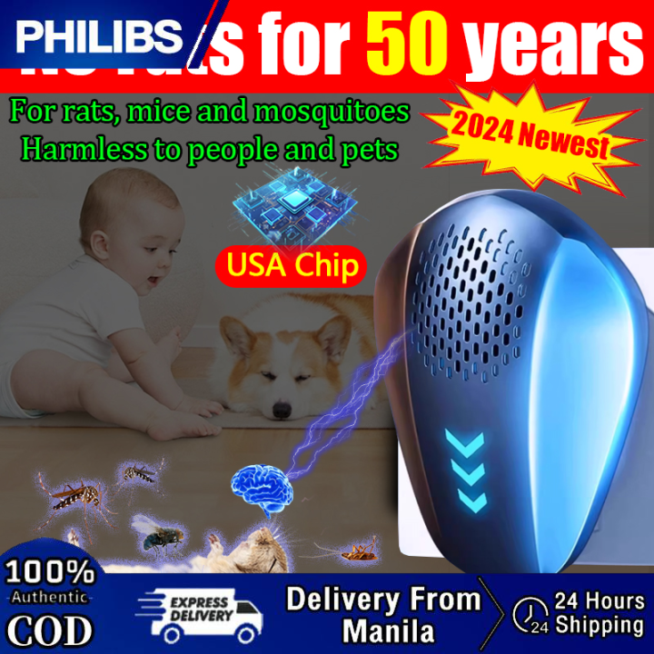 Philibs Original 2024 Newest USA Chip Rodent repellent ultrasonic No ...