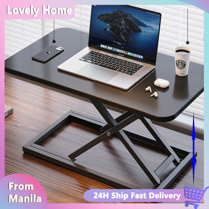 Portable Desktop Riser Adjustable Sitting Standing Convertible Computer ...