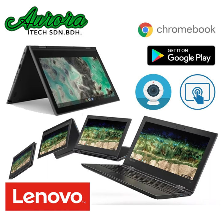 ( Touch and Flip Screen Type C) CHROMEBOOK LENOVO 500E / Intel Celeron ...