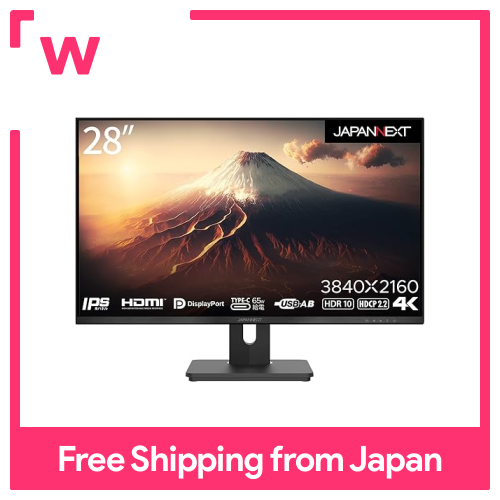 JAPANNEXT 28 Monitor 4K UHD 3840x2160 resolution IPS Display (KVM/HDMI ...