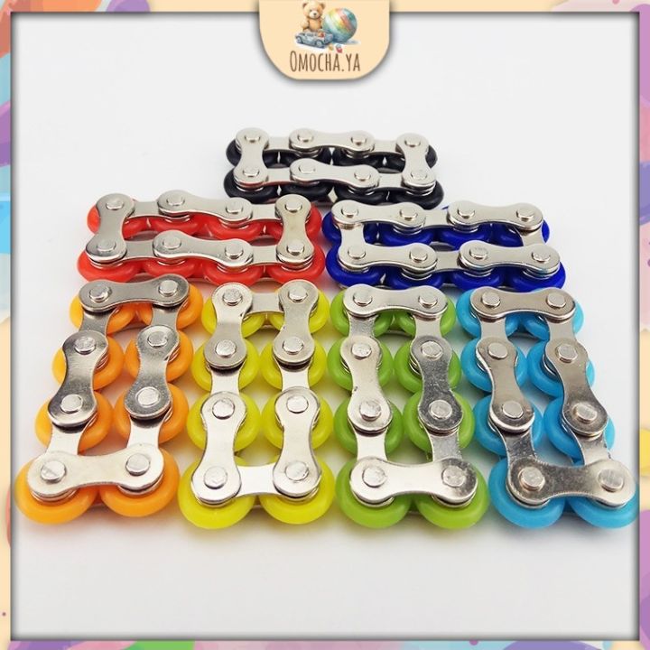 Key Ring Fidget Stress Reliever Bicycle Chain Decompression Keychain ...