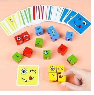 Mainan Dadu Ubah Wajah Kubus Rubah Muka Board Game Face Change Rubik ...