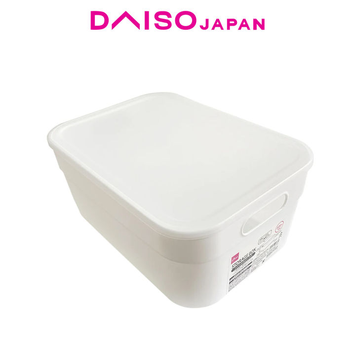 Daiso Storage Box with Lid | Lazada PH