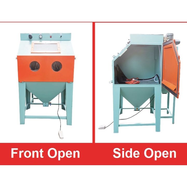 Large Sandblasting Cabinet Body Motor Blasting Mesin Sandblast Machine ...