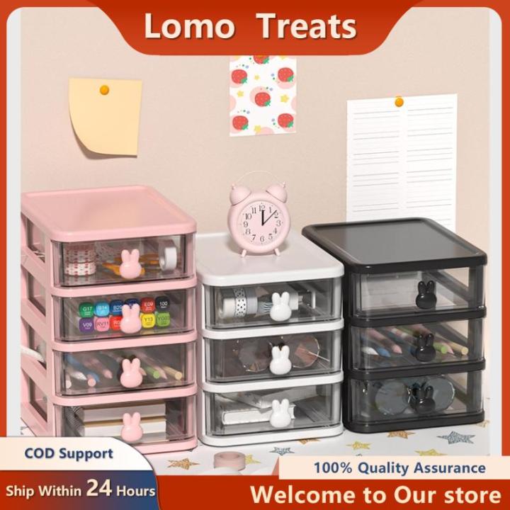 Desk Drawer Storage Box Cute Shelf Desk Small Box Cosmetics Stationery ...