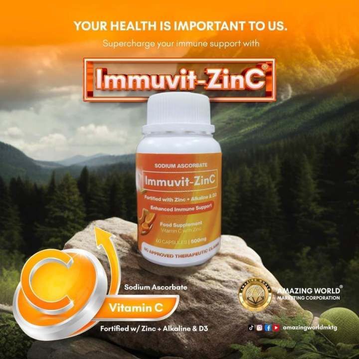 Immuvit Zinc, Multivitamins, Food Supplement, Sodium Ascorbate with ...