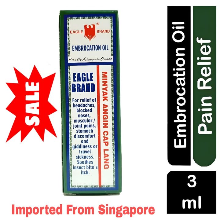 Eagle Brand Embrocation Oil Relief Of Headaches Muscle Pain 3ml | Lazada PH