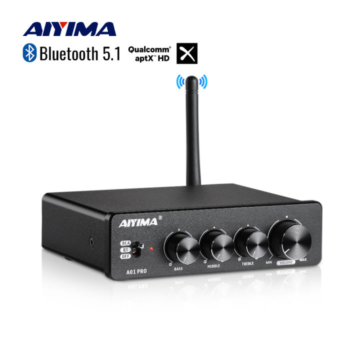 AIYIMA A01 PRO Bluetooth TPA3116D2 Power Amplifier HIFI Sound Amplifier 100W Stereo Class D Home ...