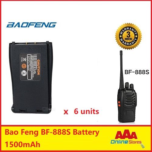 [Original] Battery Bao Feng BF-888S Li-ion Battery 1500mAh | Lazada