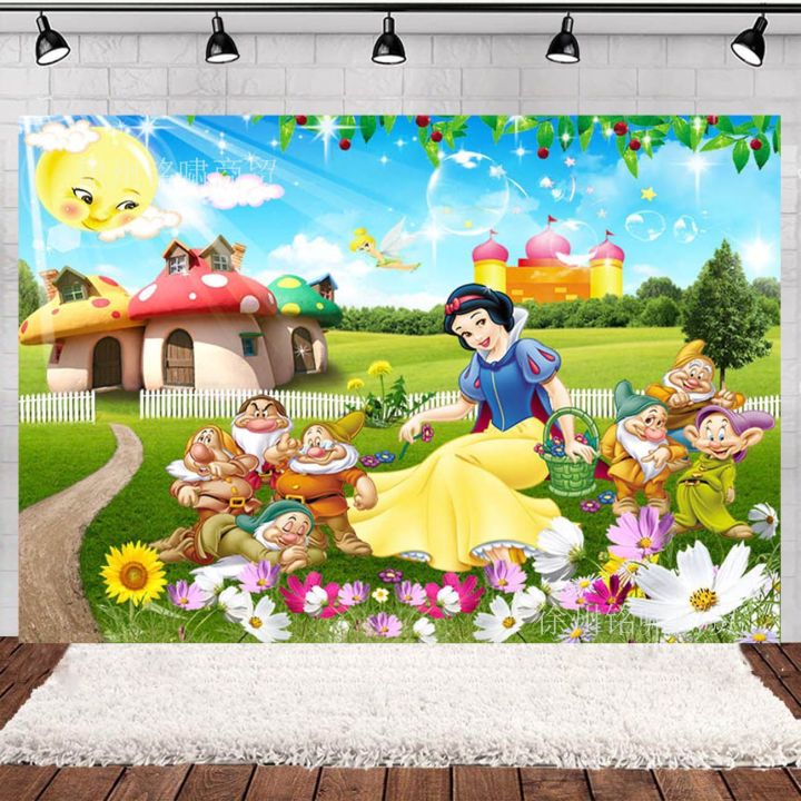 YF Snow White Theme Cartoon Animation Celebrate Party Photo Photography ...