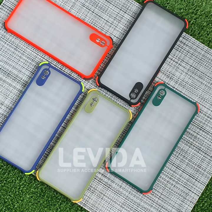 CASE REDMI 9A CASE DOVE MATTE TRANSPARAN SLIM FUZE MACARON ANTICRACK ...