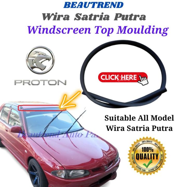 Proton Putra Satria Wira Windscreen Top Moulding Rubber Lining Getah ...