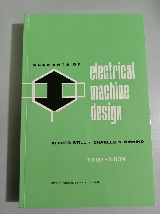 Electrical Machine Design third edition By:Charles S.Siskind | Lazada PH