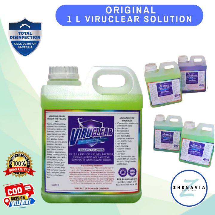 ZHENAVIA. Original 1 Liter Viruclear Fogging Solution - Fog Machine ...