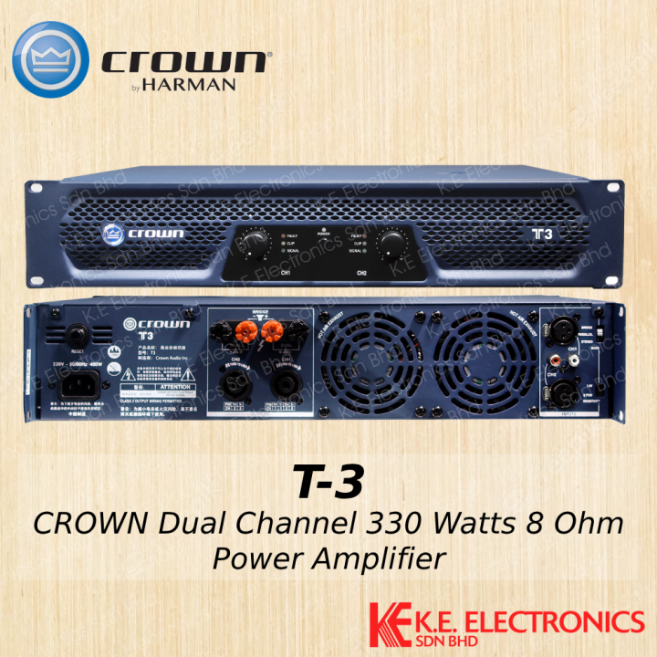 CROWN Dual Channel 330W/500W/675W/1000W @ 8 Ohm Professional Power ...