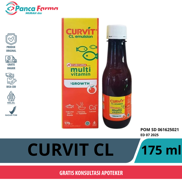 CURVIT CL Emulsion Multivitamin Dengan Curcuma Untuk Menambah Nafsu ...