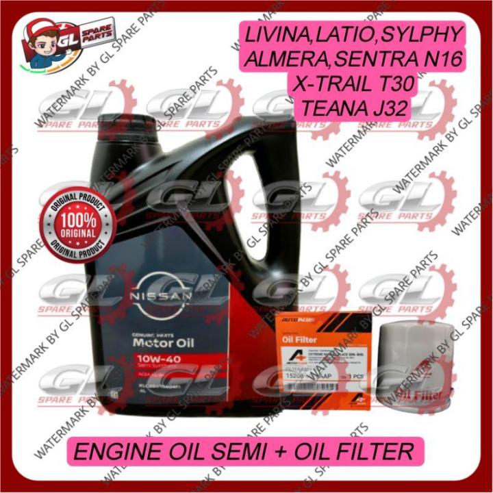 NISSAN SEMI SYNTHETIC 10W40 ENGINE OIL 4L WITH TANCHONG AUTOPLUS OIL ...