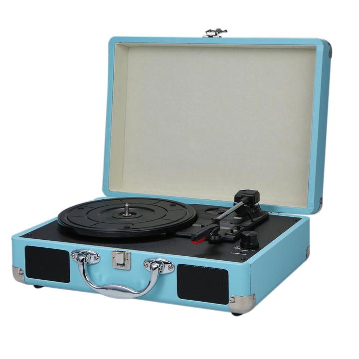 Turntable With Speakers Vintage Phonograph Record Player Stereo Sound ...