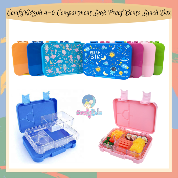 ComfyKidzph 4-6 Compartment Bento Lunch Box | Lazada PH