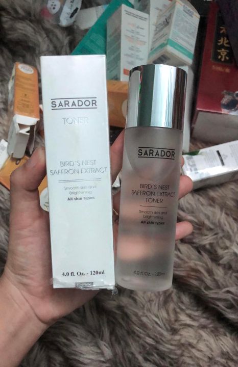 NƯỚC HOA HỒNG CAO CẤP TÁI TẠO DA, CHỐNG LÃO HÓA SARADOR BIRD'S NEST SAFFRON EXTRACT TONER 120ML ...