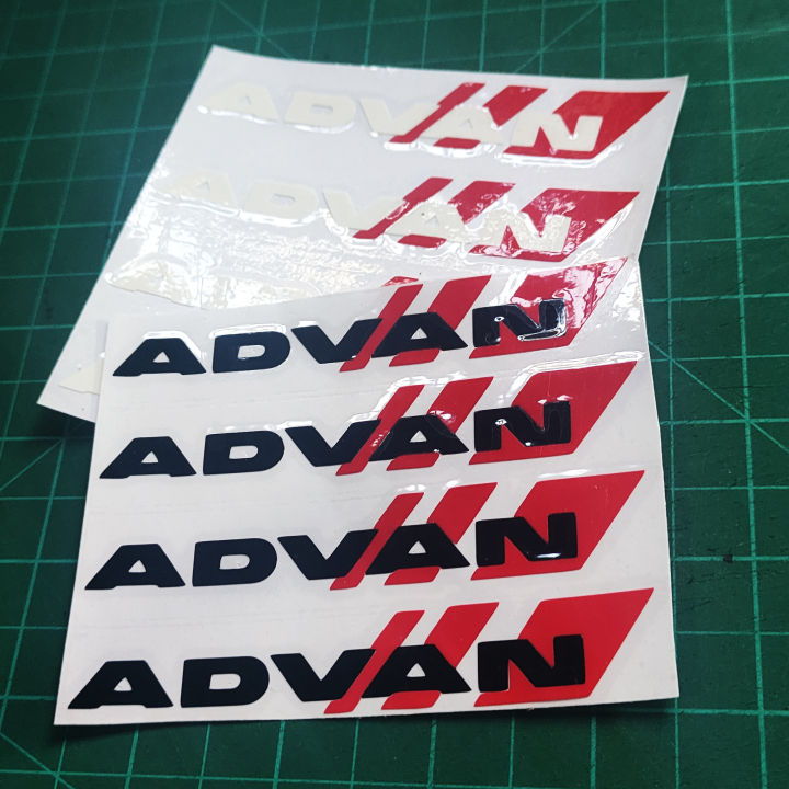 Advan Racing Mags Decal 4Pcs Car Sticker for all 4 wheels - SET OF 4 ...