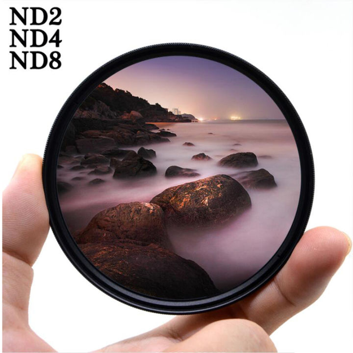 ND Filter Neutral Density ND2 ND4 ND8 Filtors 49MM 52MM 55MM 58MM 62MM ...