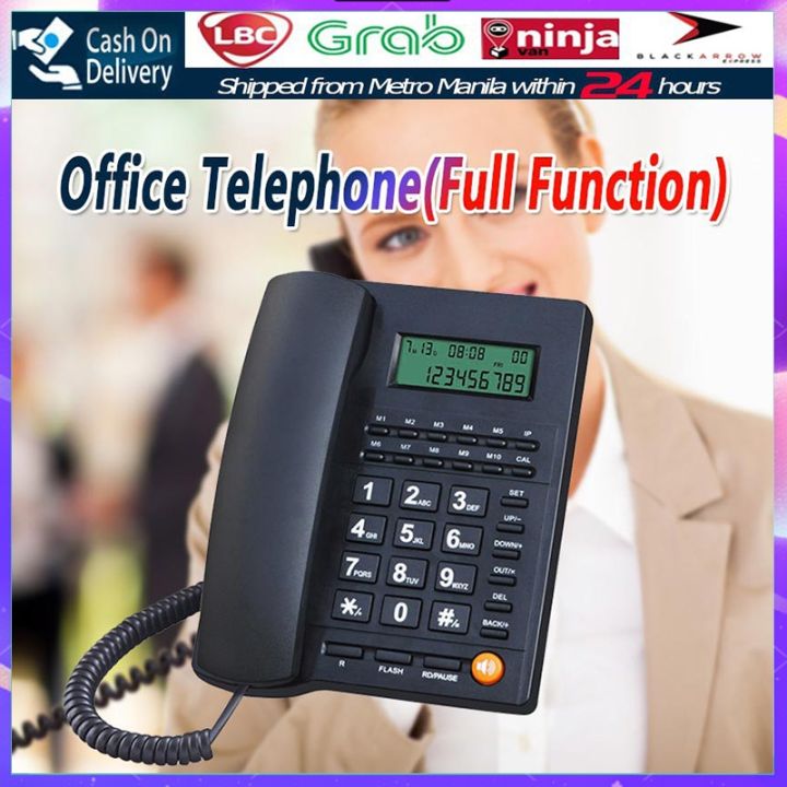NEXA LCD Corded Caller ID Telephone with Speaker Home Office Wired ...