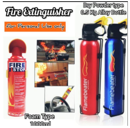 Car Home Use Portable Mini Fire Extinguisher with holder Bracket foam ...