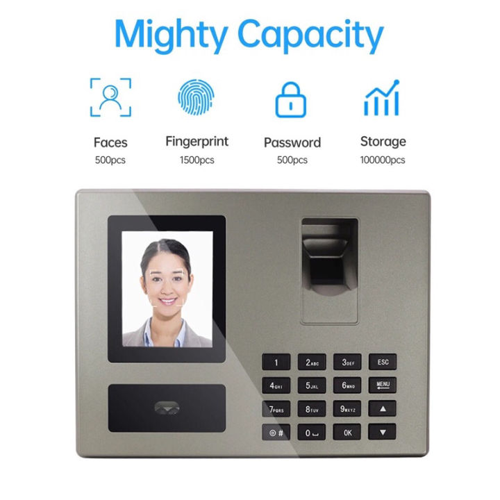 ☫Biometric Fingerprint USB Office Check-in Realand System Face Time ...