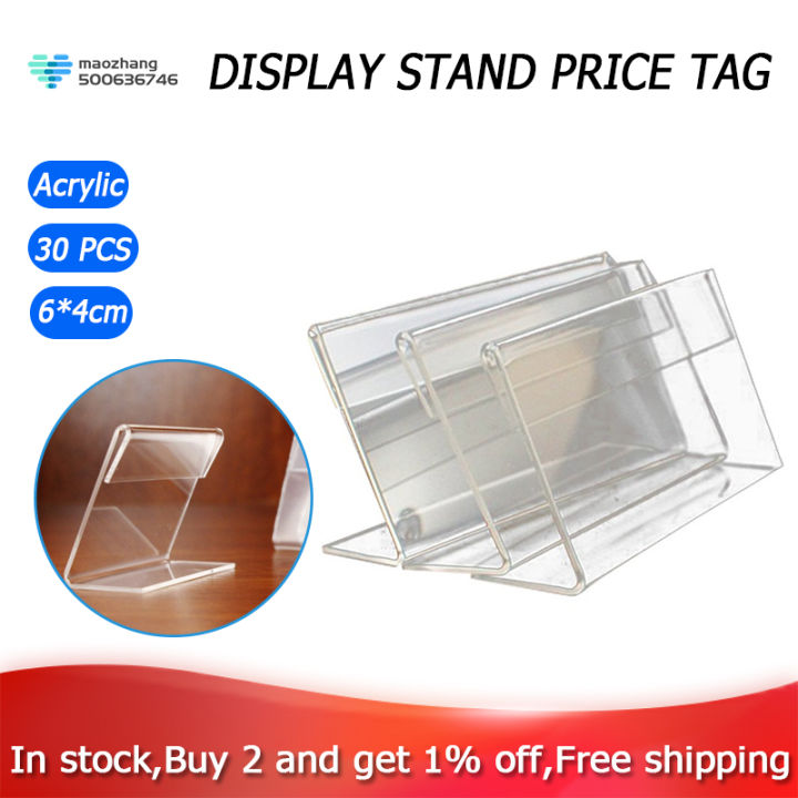 [In Stock][COD]30Pcs ，Sign Display Holder， Price Name Card Tag， Mini ...