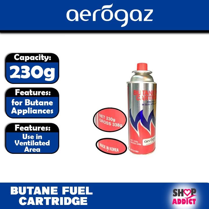 AEROGAZ BUTANE FUEL CARTRIDGE 230G | Lazada
