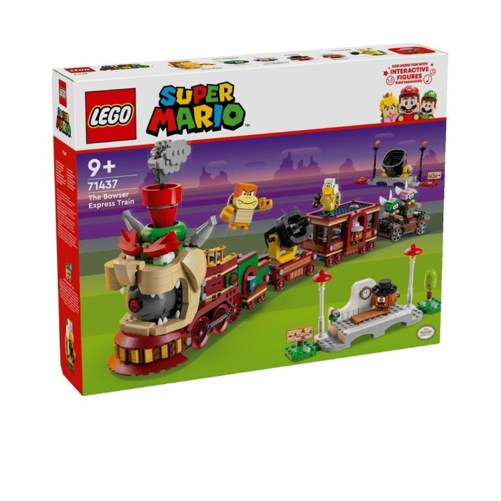 LEGO 71437 Super Mario The Bowser Express Train Building Toy Set (1392 ...