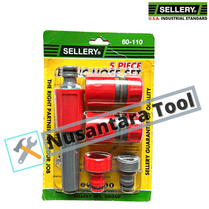 SEMPROTAN AIR 5Pcs BASIC HOSE SET 1/2" SELLERY 60-110 SAMBUNGAN SELANG ...