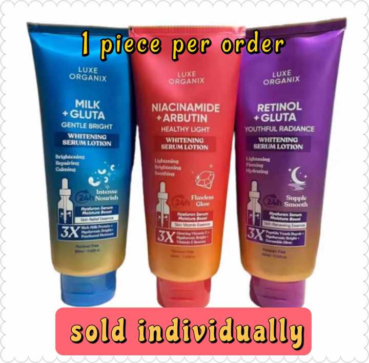 LUXE ORGANIX WHITENING SERUM LOTION 350ml * PRICE IS FOR 1 PIECE ONLY * | Lazada PH