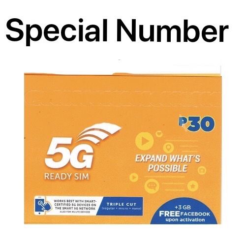 Special Number TNT 5G LTE Tricut Sim Card Brand New Fresh | Lazada PH
