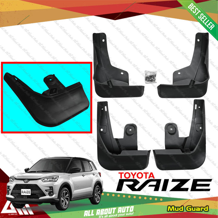 Toyota Raize Set of Mud Guard / Mud Guards (4 pieces per set) | Lazada PH