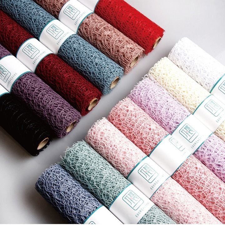50cm*5Y Flower wrapping gauze jacquard net Korean gauze bouquet floral ...