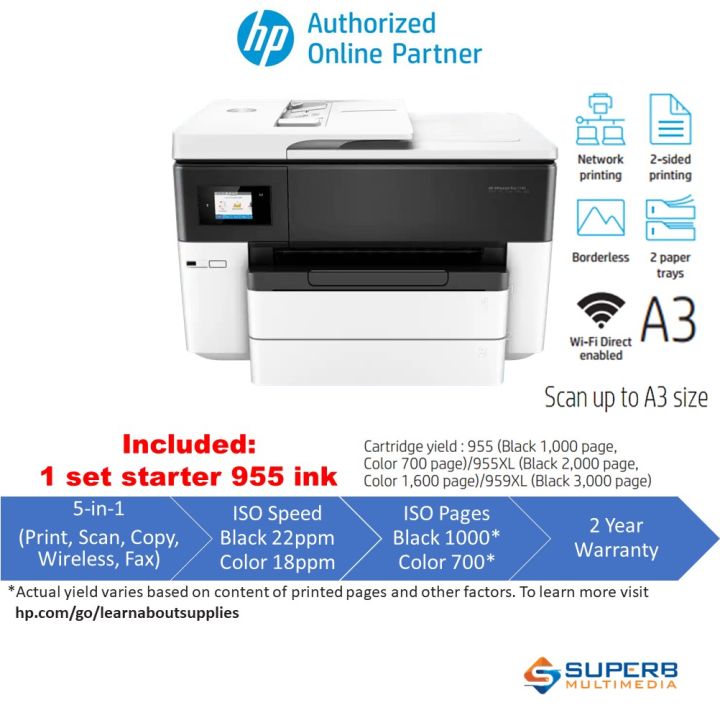 HP OfficeJet Pro 9730 replacement 7740 Wide Format AIO Printer (T&G ...