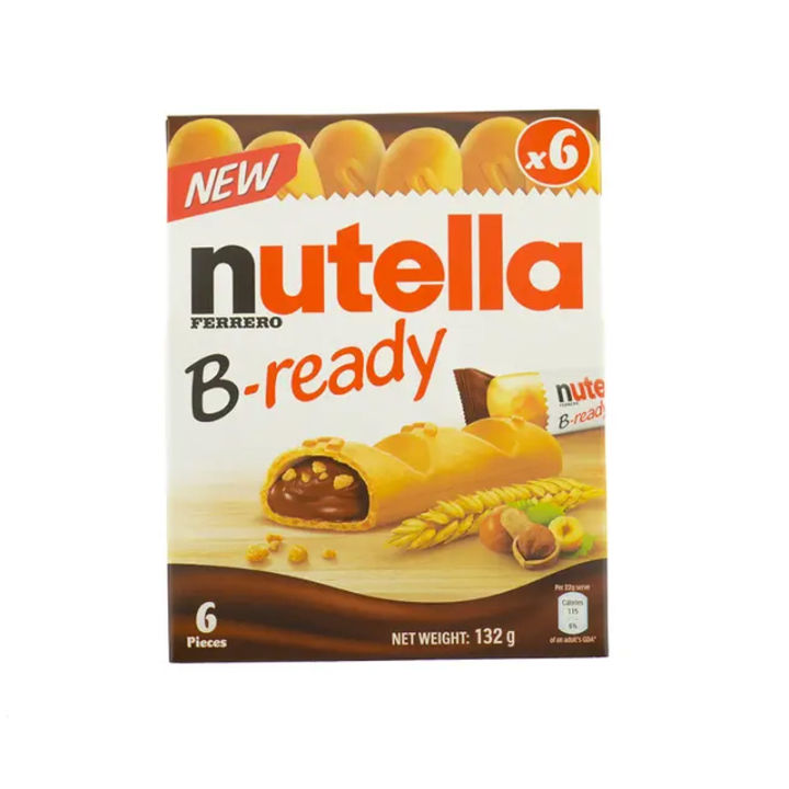 Nutella B-Ready: Crispy Wafer Cookie Stick Filled with Hazelnut Spread ...