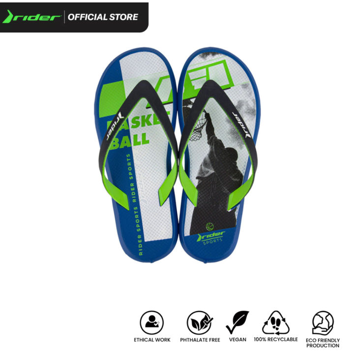 Rider R Sports Dedo Ad Grey Blue Greenn Men's Slippers | Lazada PH