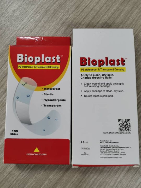 【Transparent Plaster, Waterproof】Bioplast PE Waterproof First Aid ...
