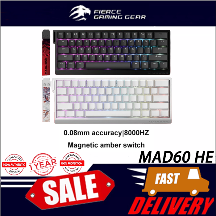 MADLIONS MAD60 HE Wired e-sports magnetic switch hot swappable ...