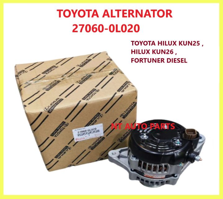 ( 100% ORIGINAL ) TOYOTA HILUX KUN25 HILUX KUN26 ALTERNATOR ( 27060 ...
