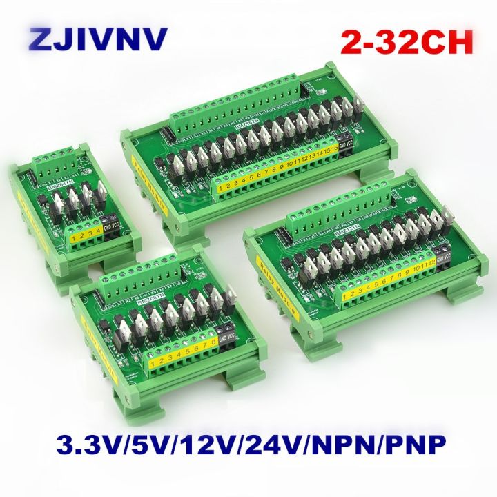 4-32 Channels IO Card PLC Signal Amplifier Board PNP NPN Conversion Input Optocoupler Isolation ...