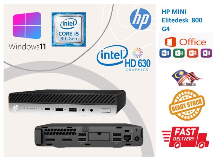 MINI HP Desktop Core i5-8th Gen Refurbished Mini Desktop HP EliteDesk ...