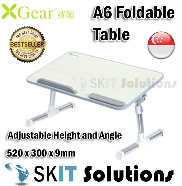 XGear A6 (520 x 300 x 9mm)Foldable Portable Laptop Table with ...